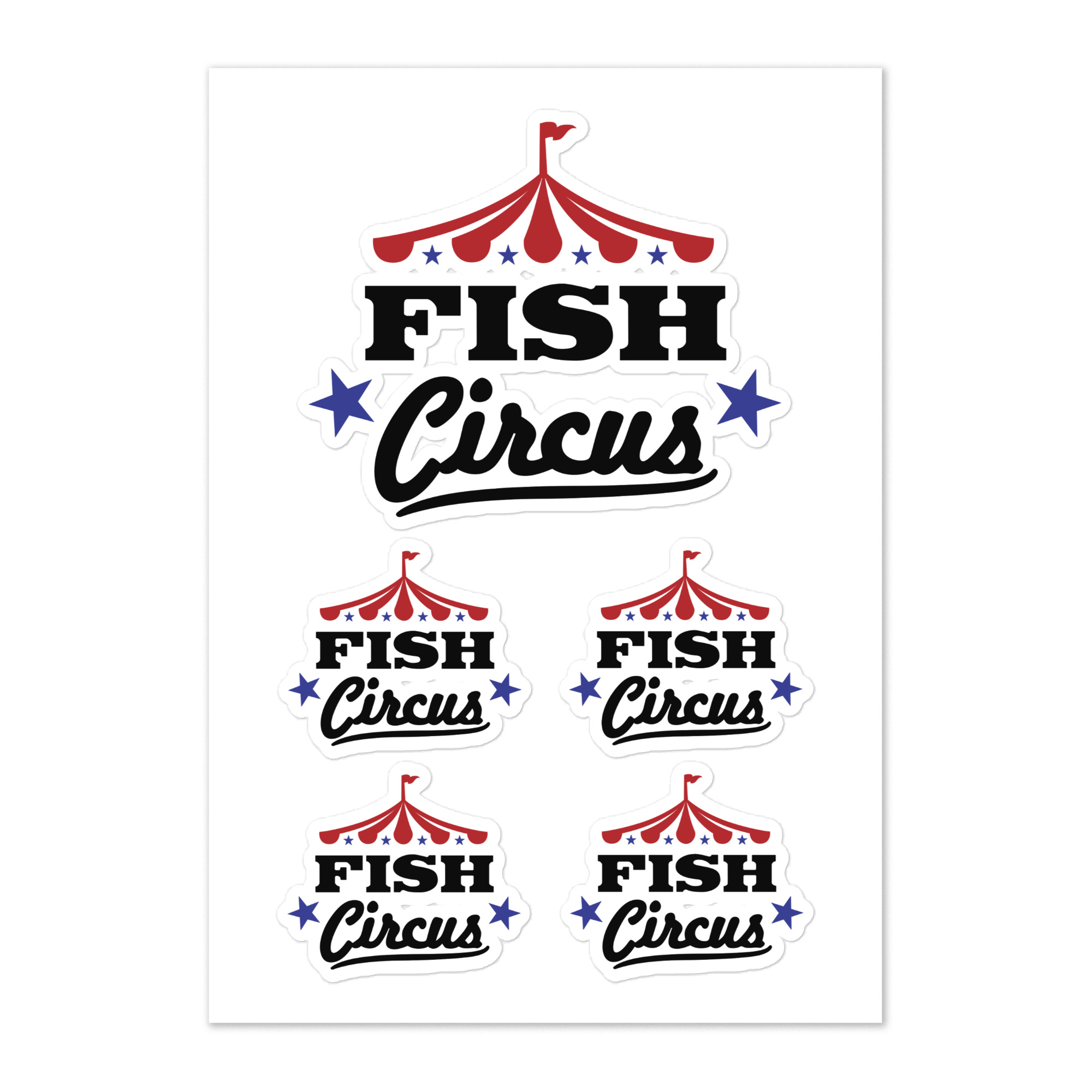 Kiss-Die Logo Sheet - Fish Circus